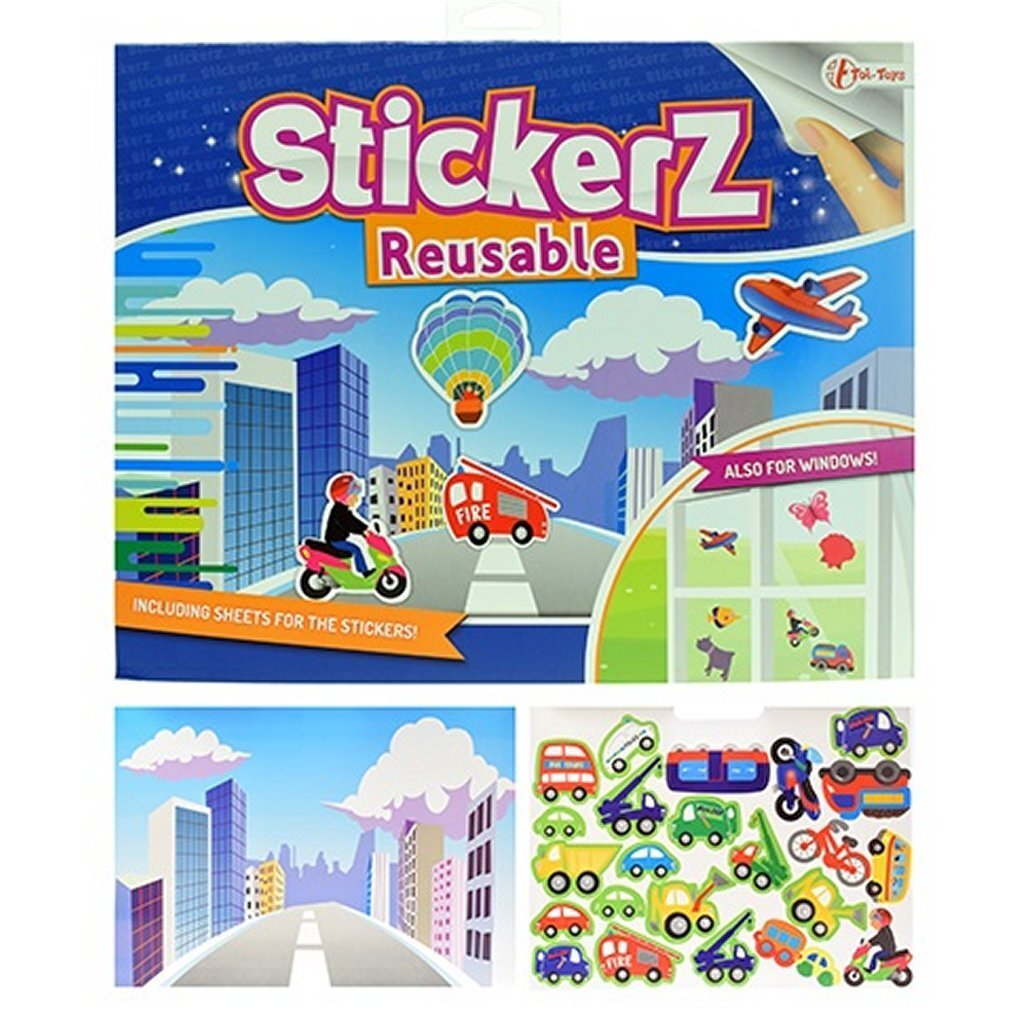 StickerZ Stickerboek Verschillende Voertuigen met Herbruikbare (Raam ...