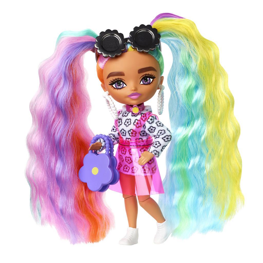 Barbie Extra Minis Pop Daisy Rainbow Pigtails - Allaz
