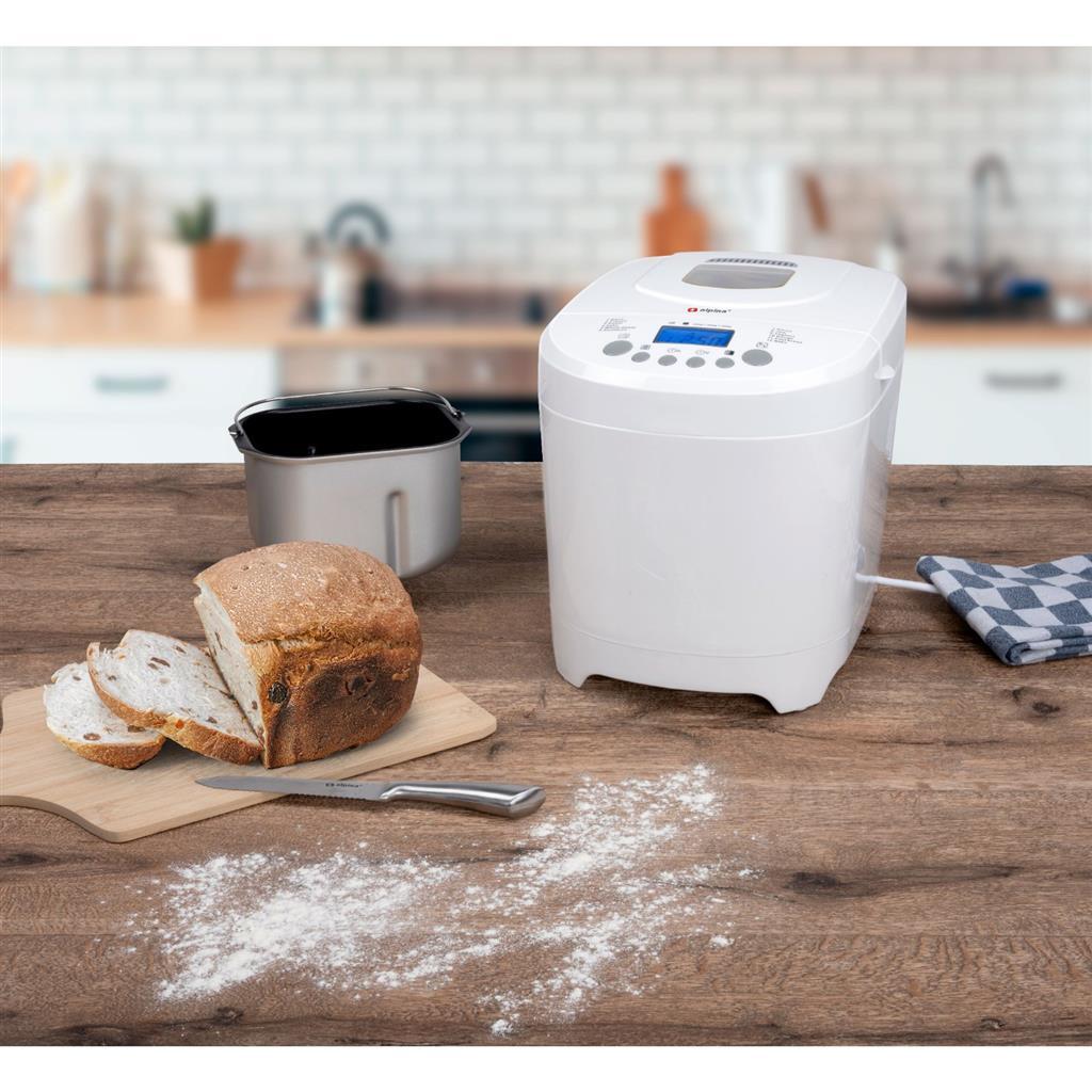 Alpina Broodbakmachine 2L 600W Wit - Allaz