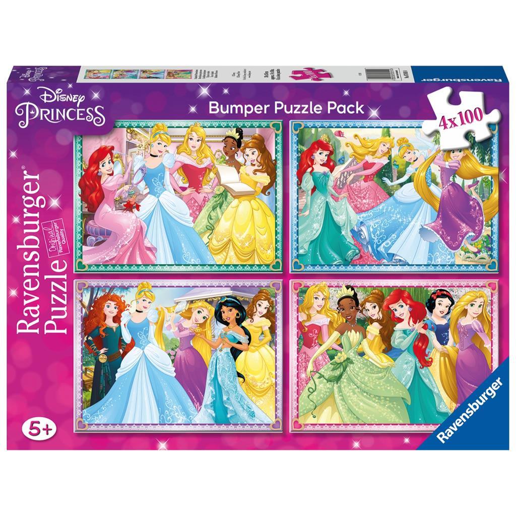Ravensburger 4in1 Puzzel Disney Princess 4x100 Stukjes - Allaz
