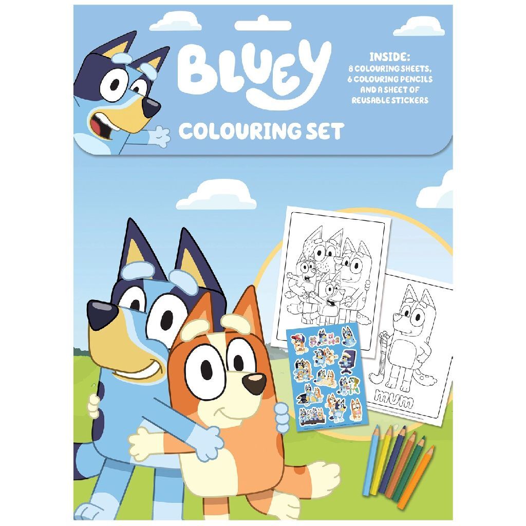 Bluey Colouring Set - Allaz