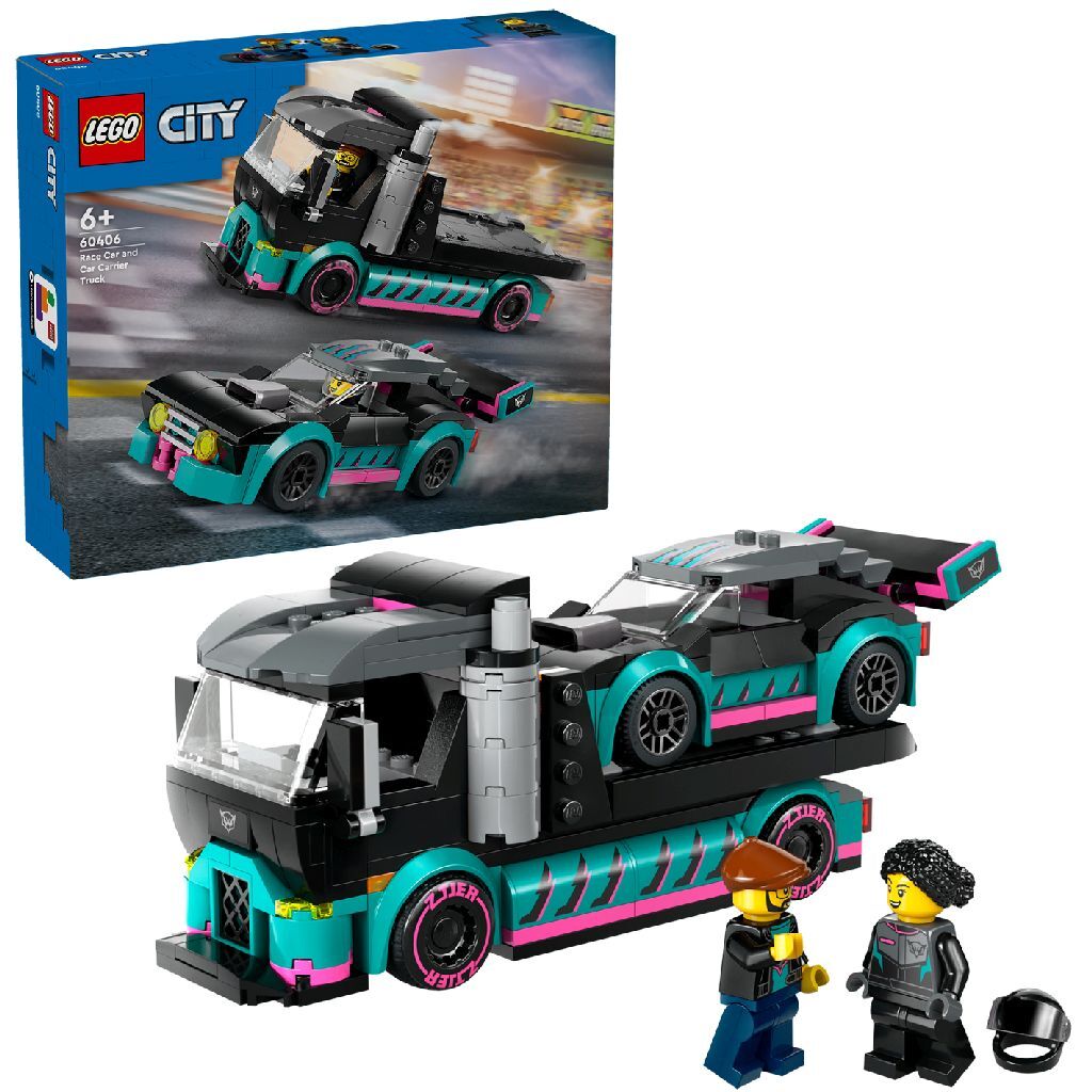 Lego City 60406 Raceauto en Transporttruck - Allaz
